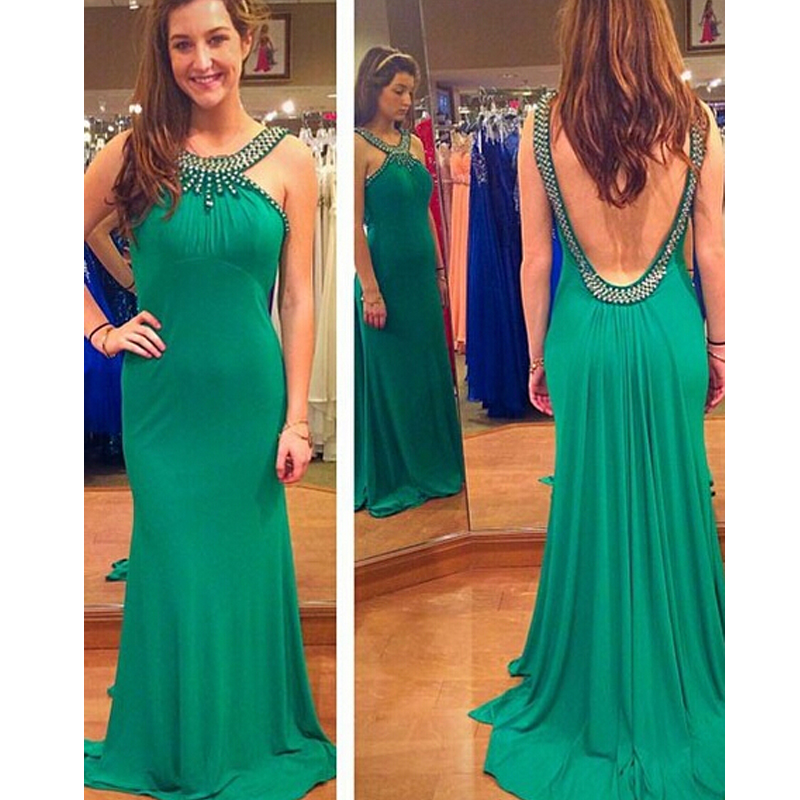 Prom Dresses,long Prom Dresses,prom Dresses With Pearls,open Back Prom ...